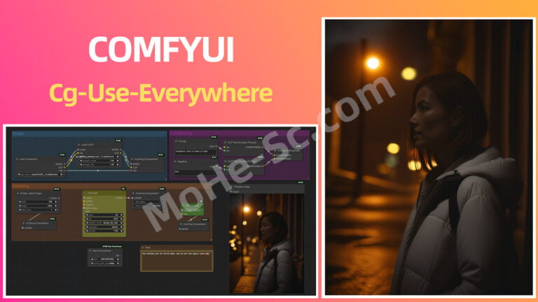 ComfyUI自定义节点集合Cg-Use-Everywhere[Anything Everywhere]自动连接工作流中匹配的节点输入